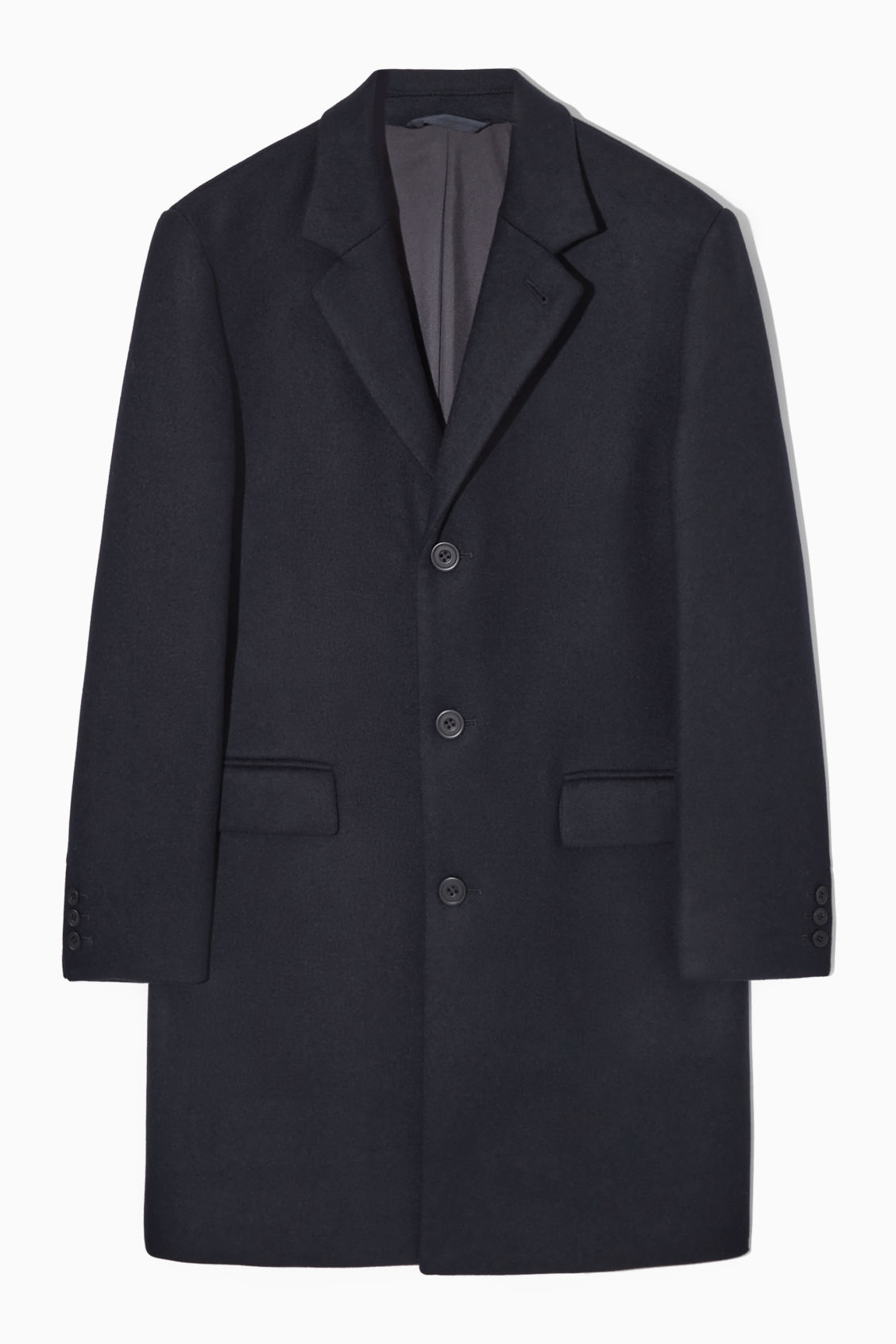 COS Wool-Blend Coat in NAVY | Endource