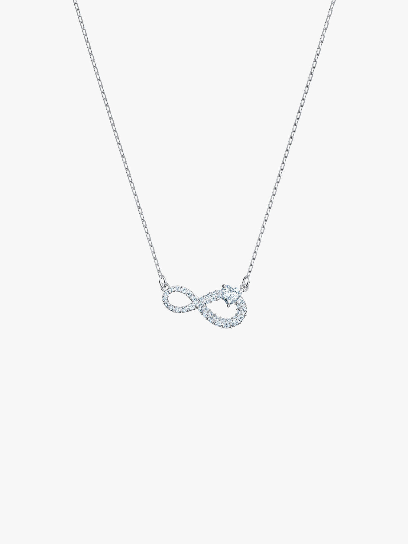 SWAROVSKI Infinity Necklace in SIlver | endource