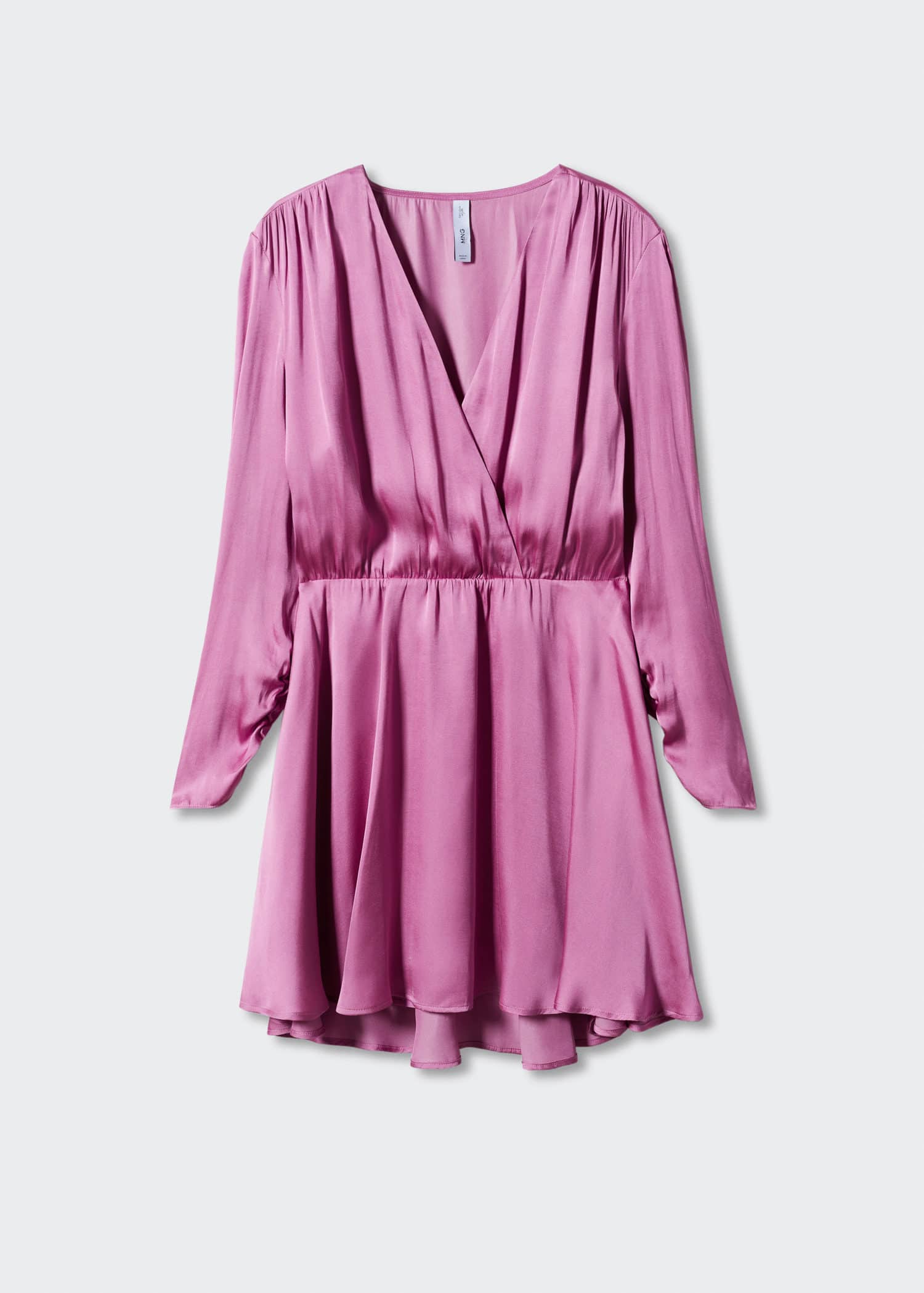 MANGO Wrapped Satin Dress | Endource