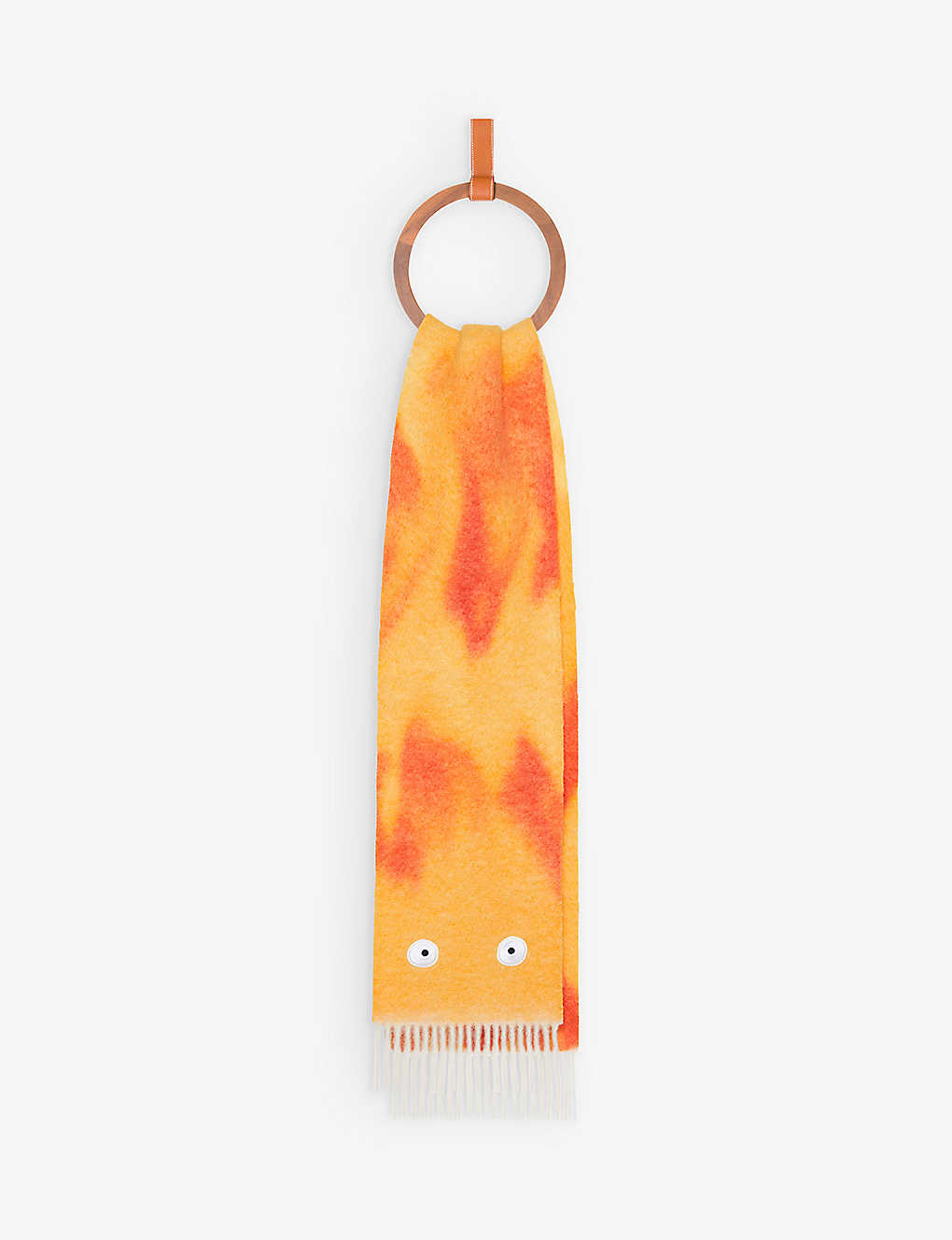 LOEWE Loewe x Howl's Moving Castle - Calcifer Scarf in ORANGERED | Endource