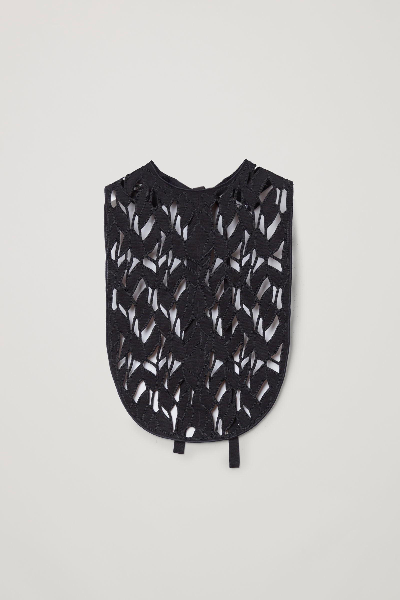 COS Cut Out Lace Up Bib in Black | Endource