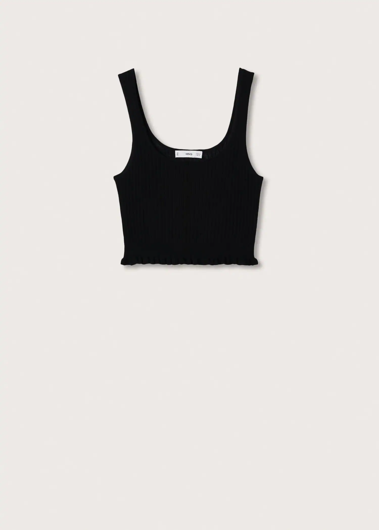 MANGO Ribbed Crop Top | Endource