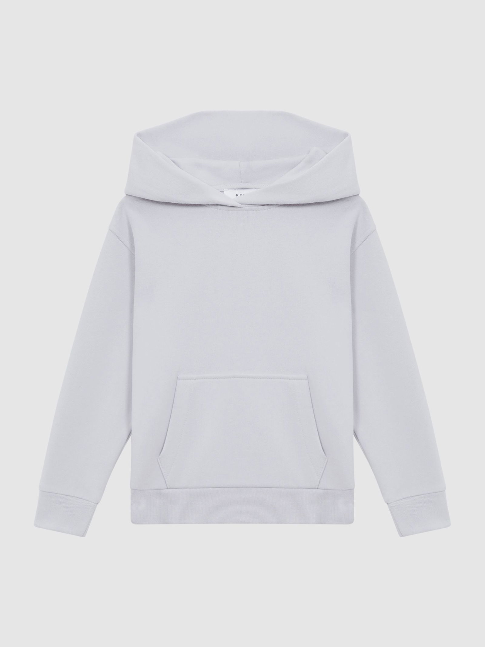 REISS Alexander Oversized Cotton Hoodie in Ice Blue | endource