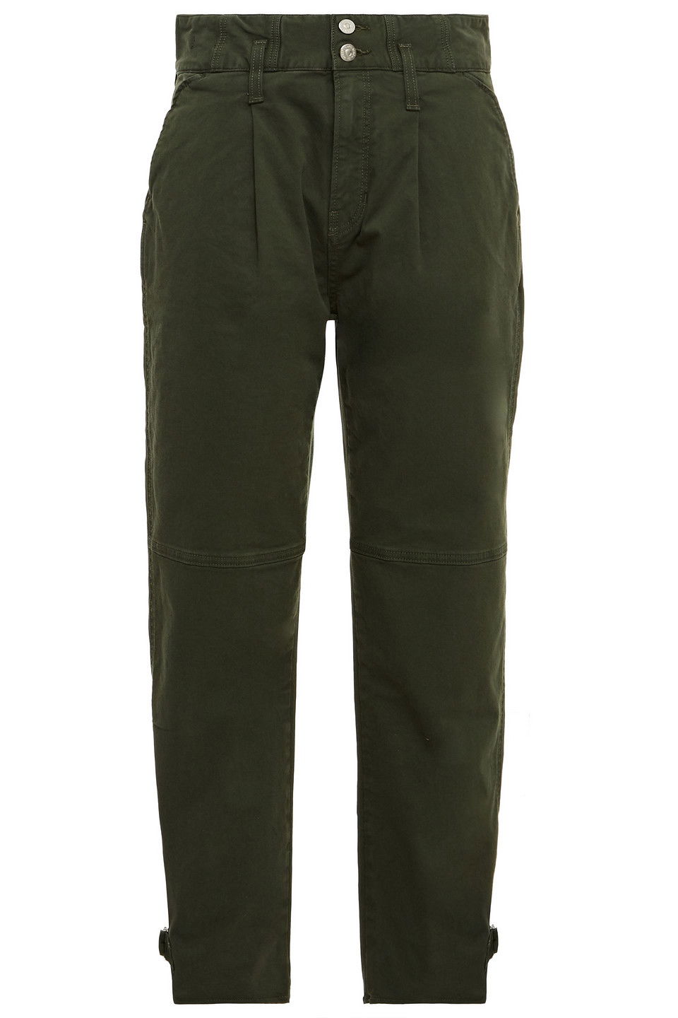 VERONICA BEARD Monika Stretch Tapered Pants in Green | endource