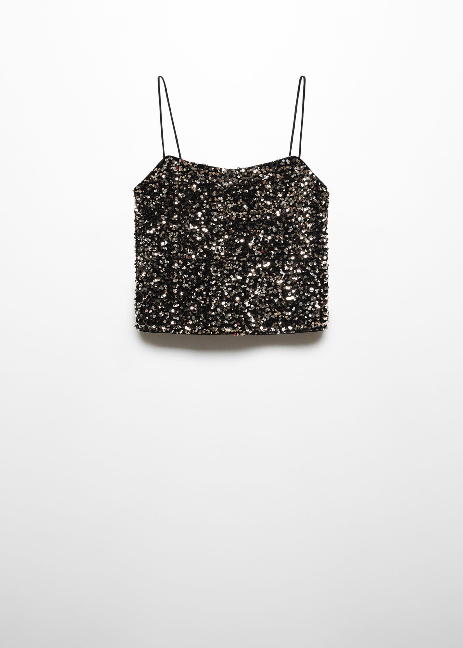 MANGO Sequin Blouse in Gold | endource