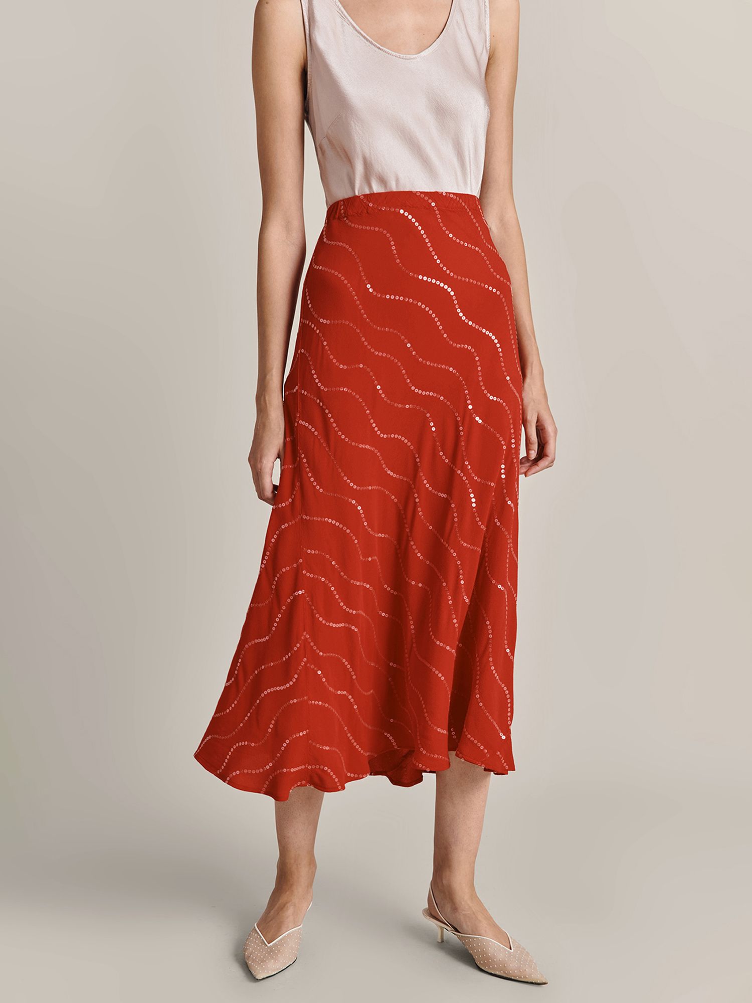 GHOST Eva Midi Skirt | Endource