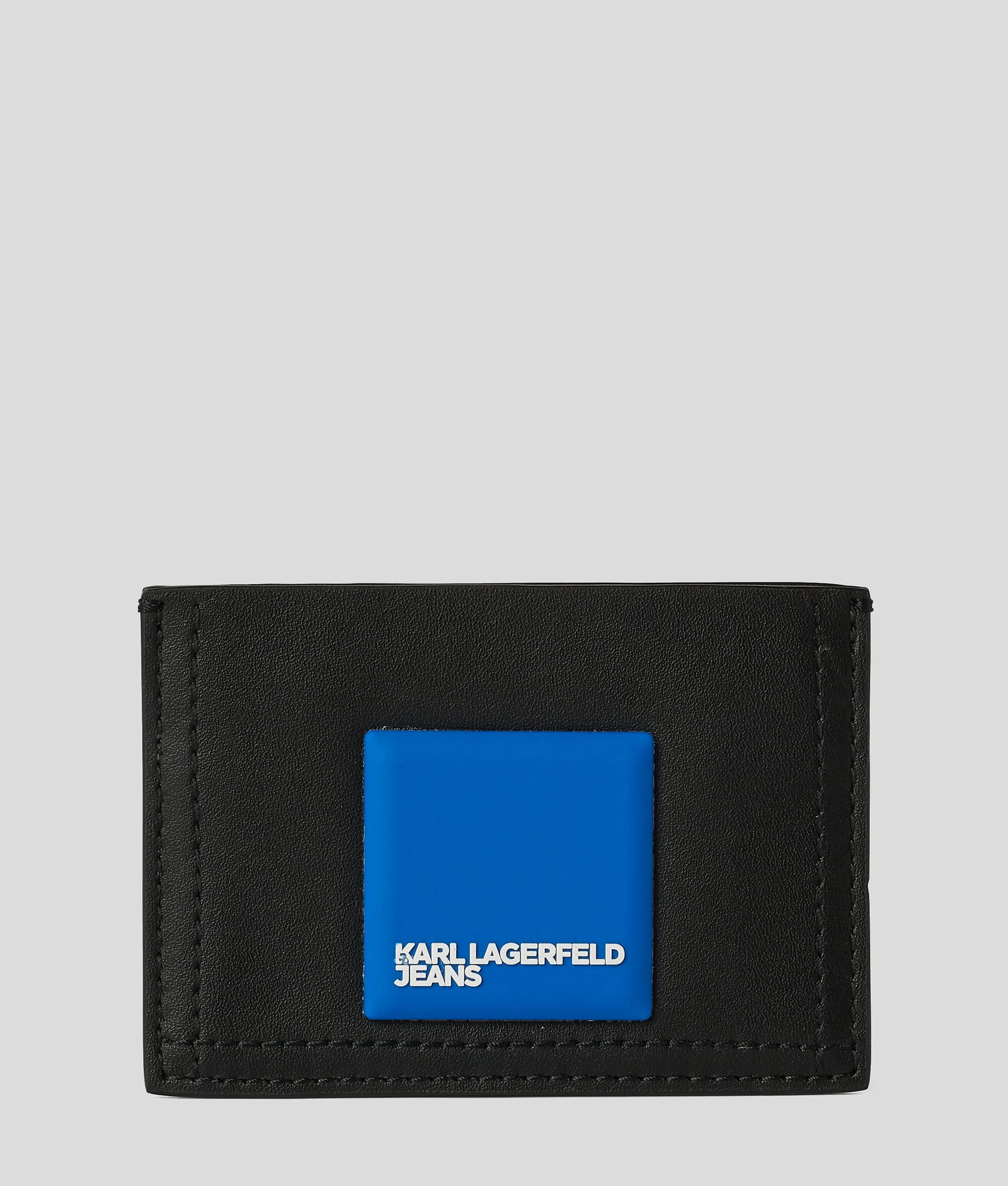 KARL LAGERFELD KLJ Logo Patch Cardholder in BLACK | Endource
