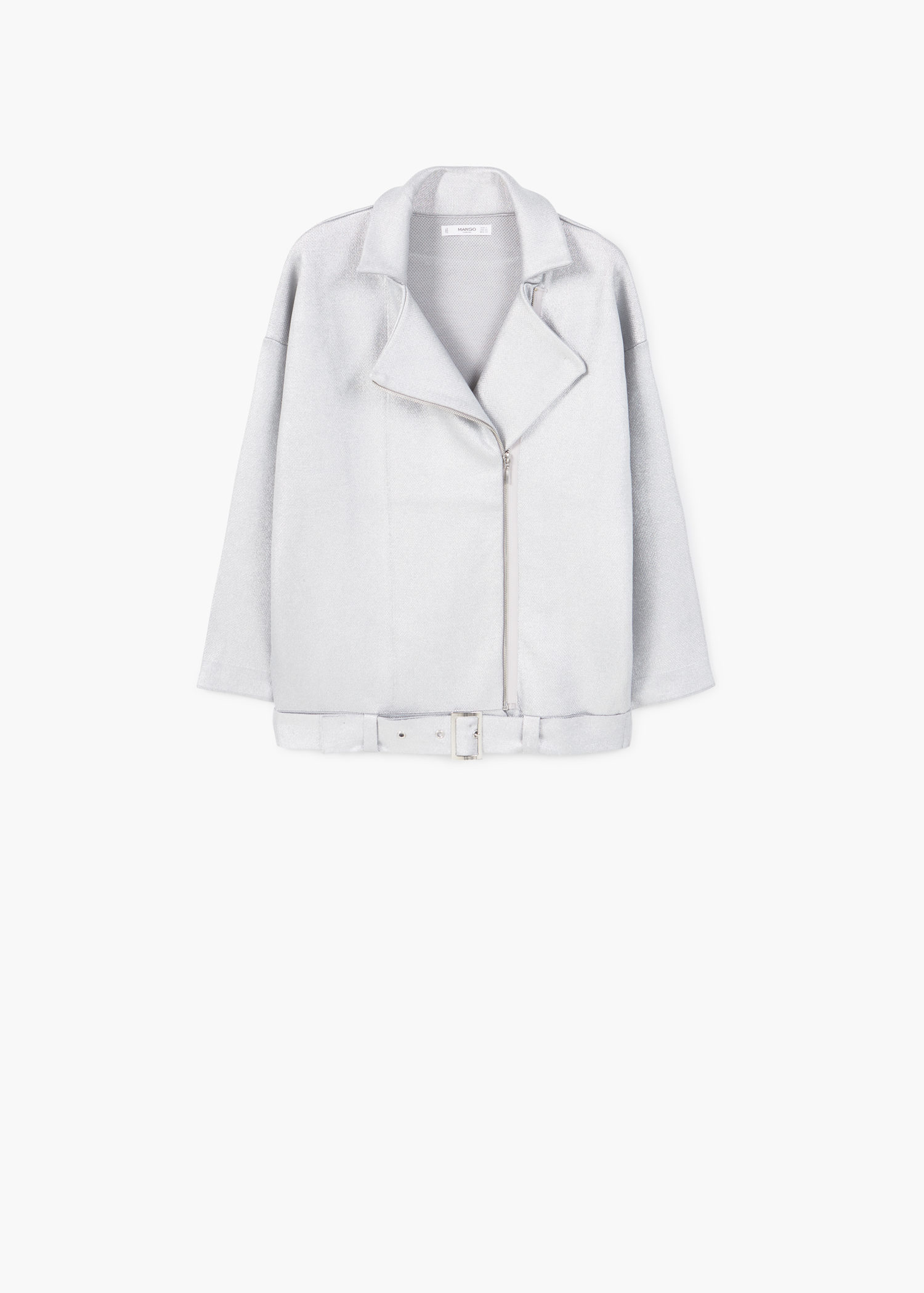 MANGO Metallic Knit Jacket | Endource