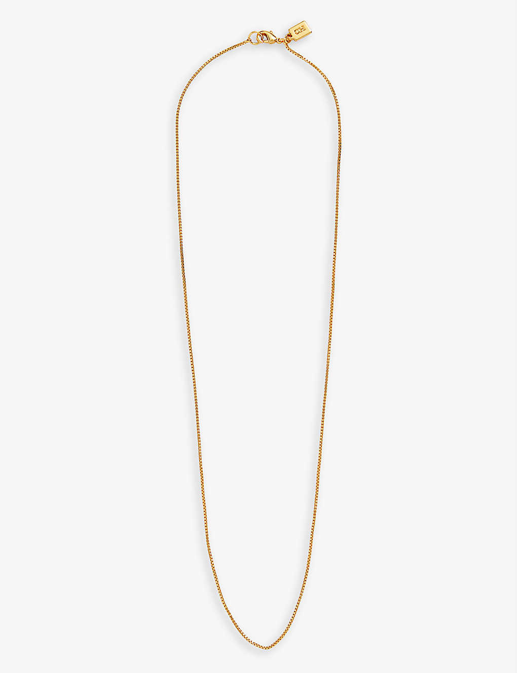 CRYSTAL HAZE Box Chain 18ct Yellow Gold-Plated Brass Necklace in GOLD ...