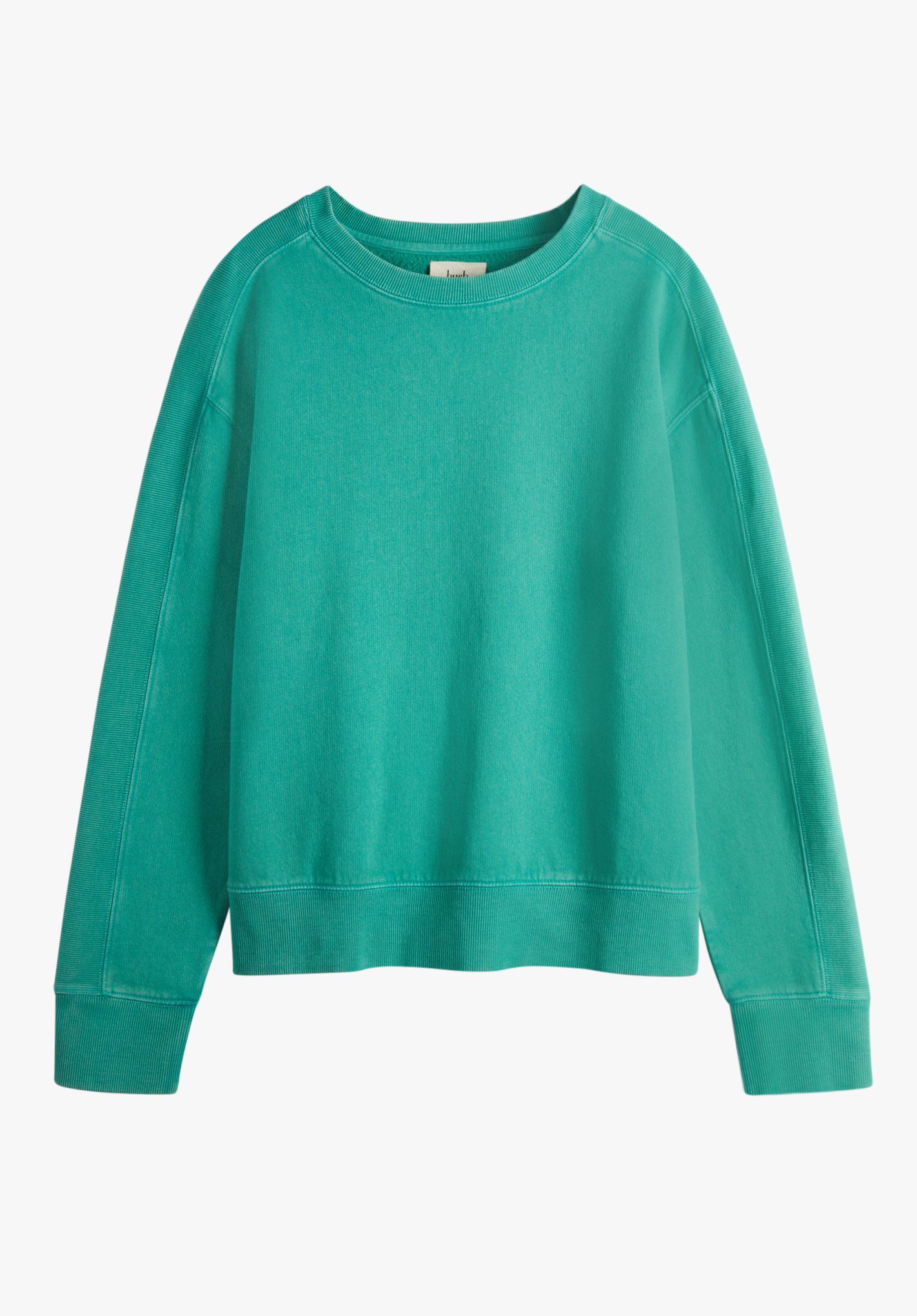 HUSH Daisy Ribbed Sweatshirt in Mint Green | Endource