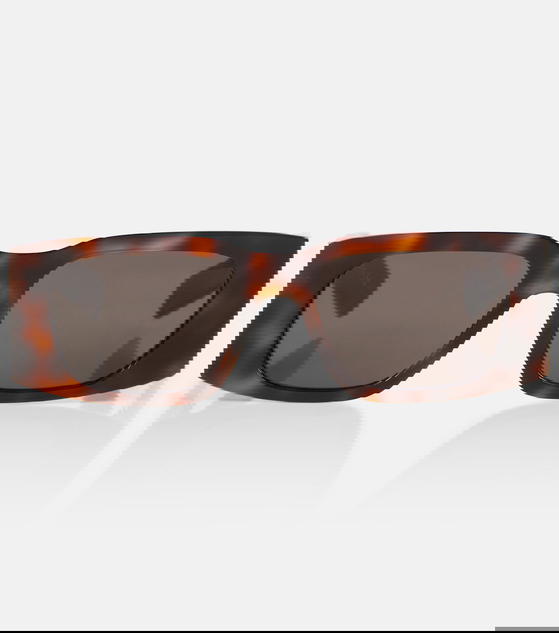 SAINT LAURENT SL 654 Rectangular Sunglasses in Brown | endource