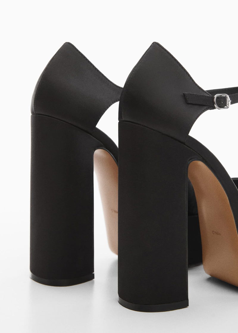 MANGO Heeled Platform Shoes in Black | endource