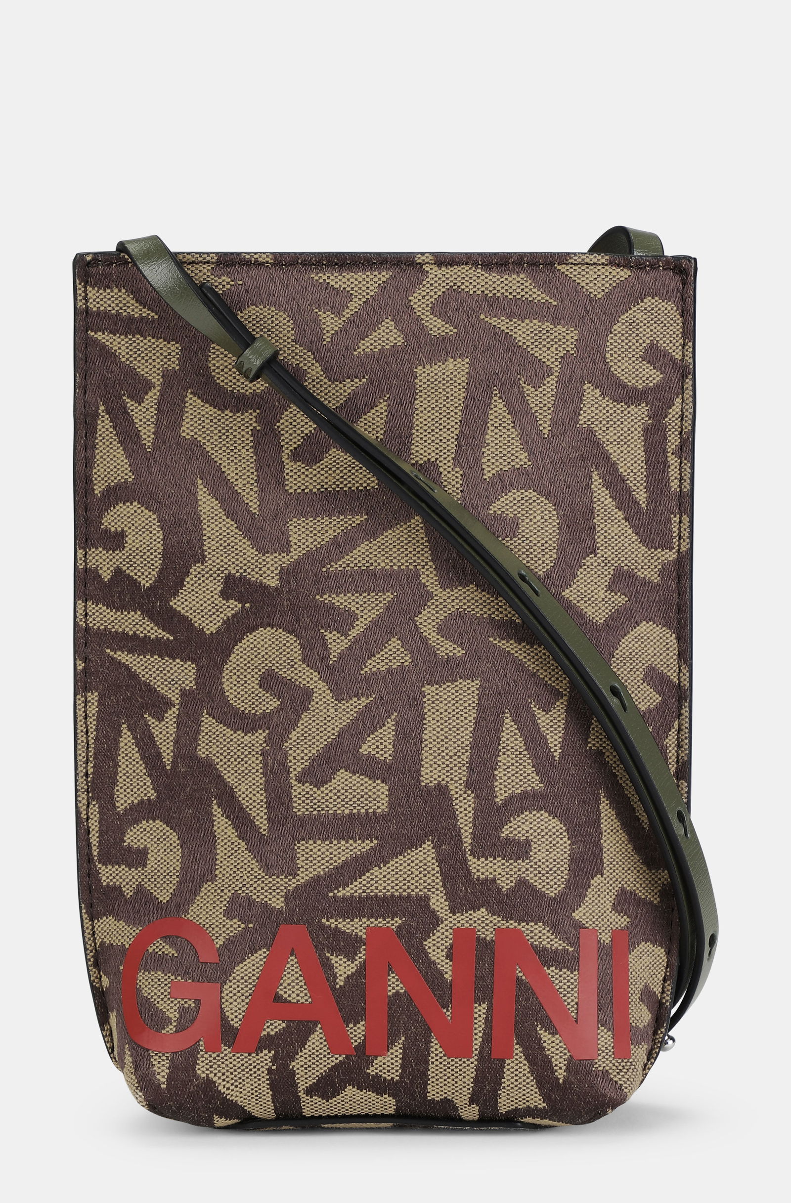 GANNI Banner Crossbody Bag in Ermine | Endource