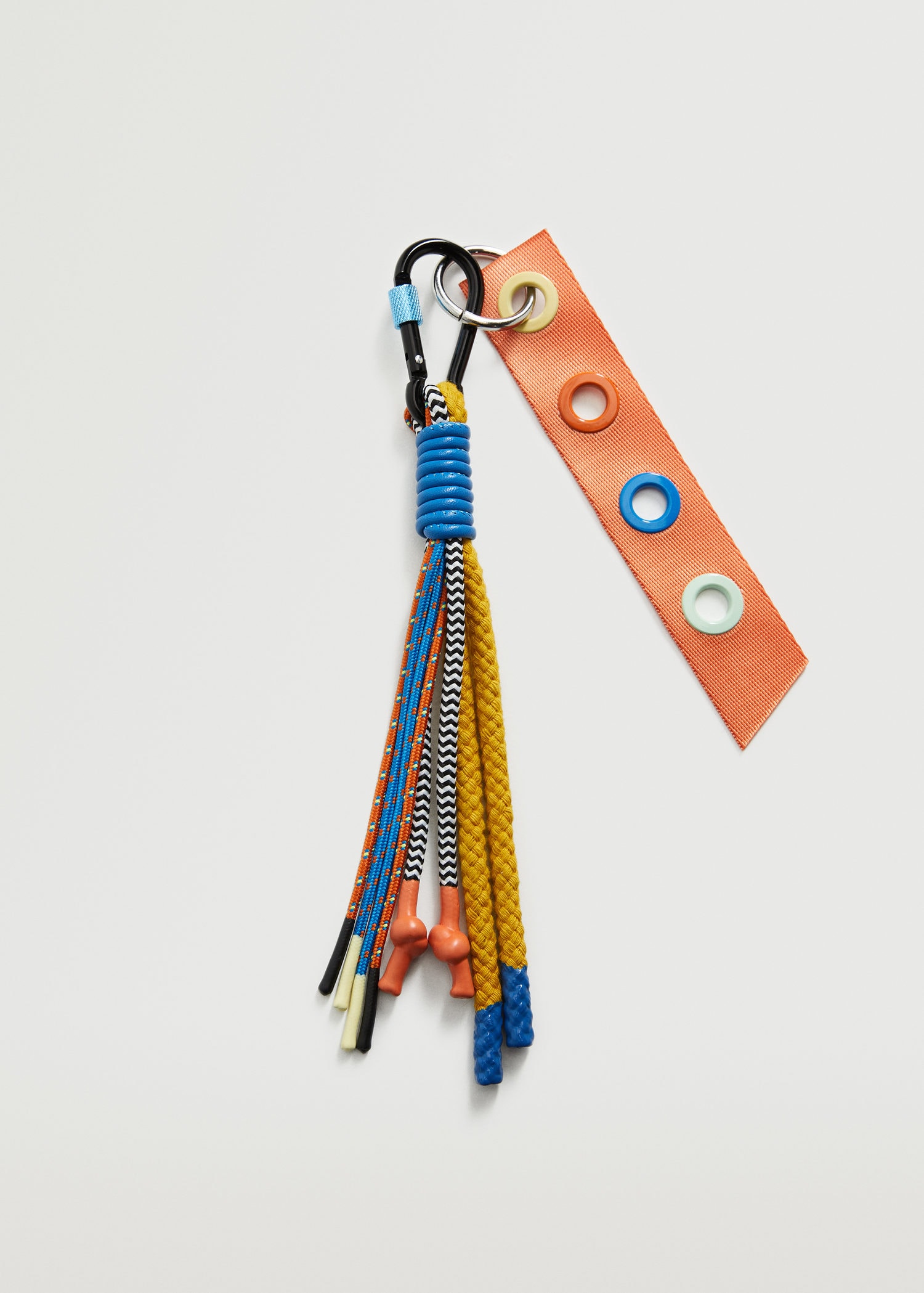 MANGO Knot Carabiner Keychain in Orange | endource