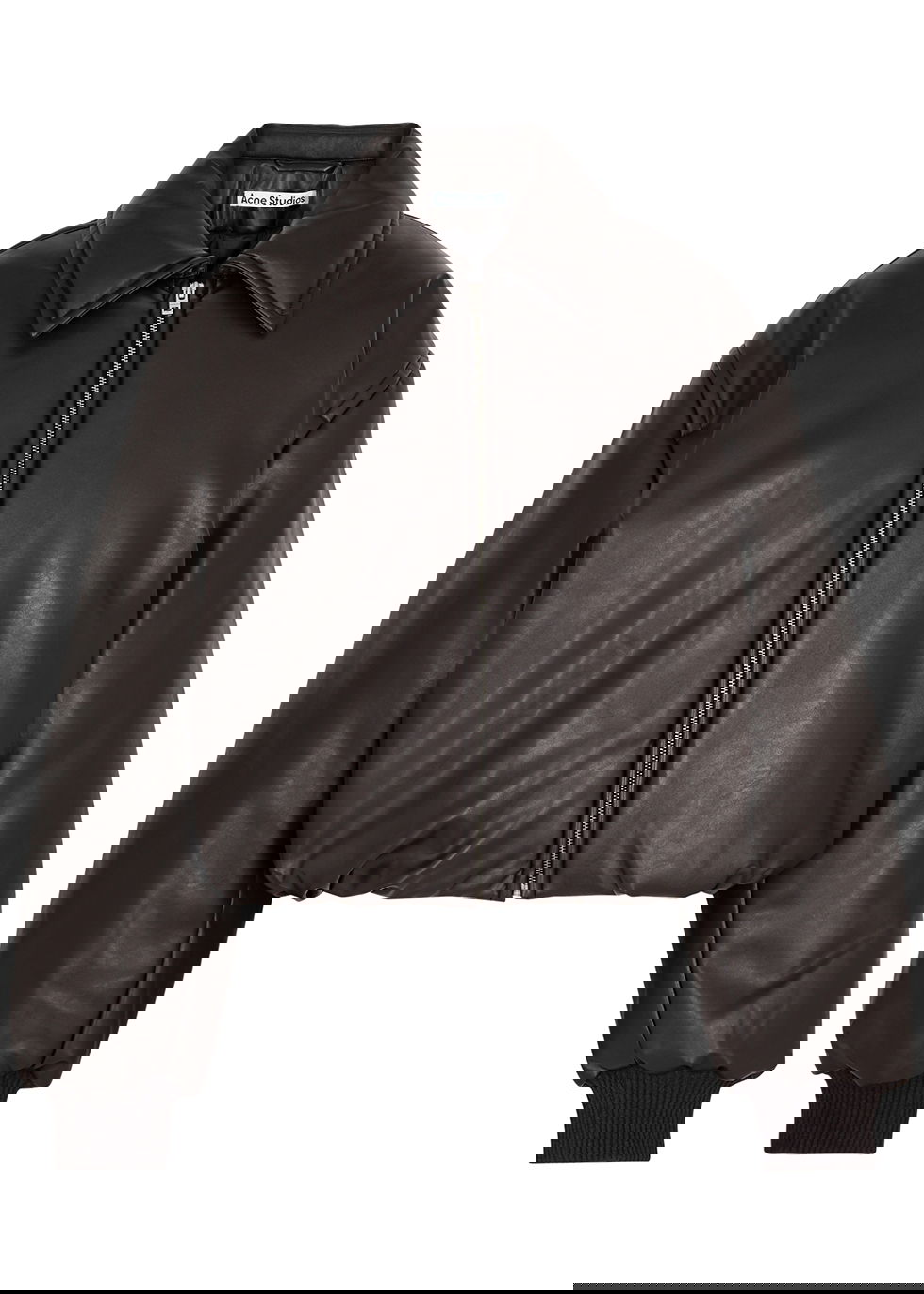 ACNE STUDIOS Padded Faux Leather Bomber Jacket | endource