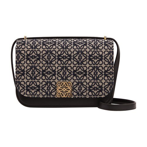 LOEWE Small Goya Bag in Navy Black | endource