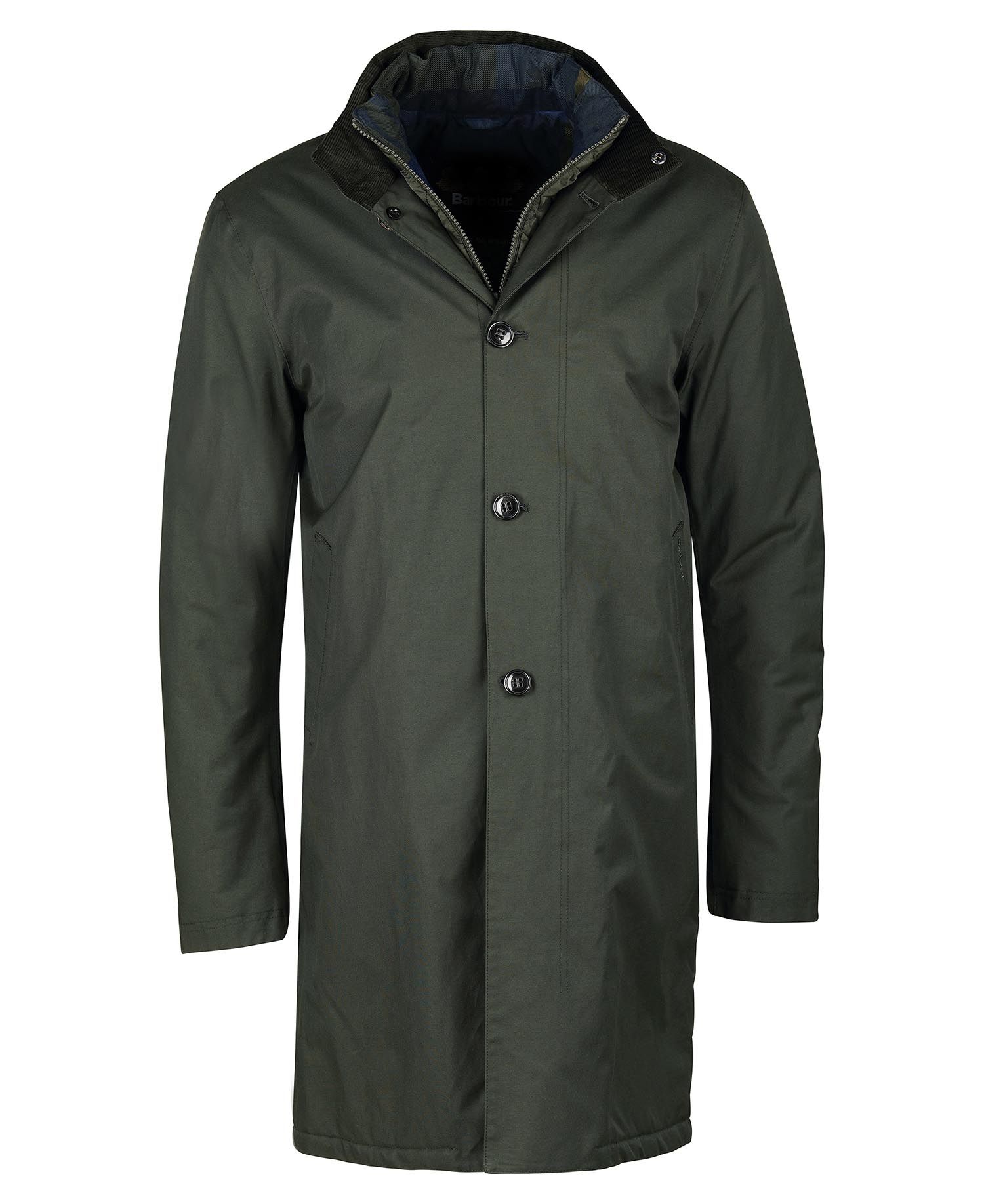 BARBOUR Kentwood Mac Jacket in Navy/Olive Night | endource