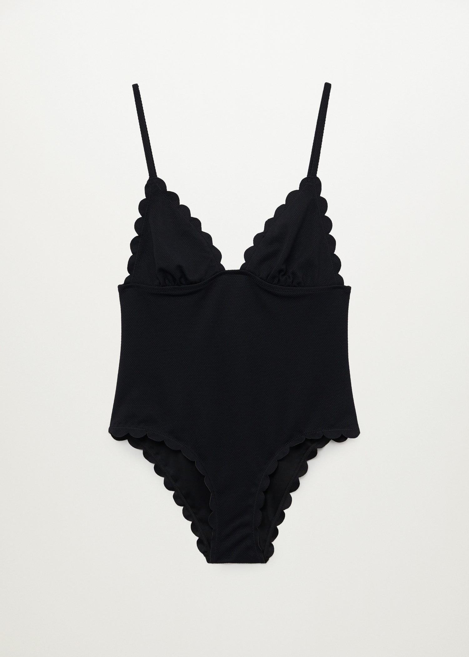 MANGO Scalloped Edge Swimsuit | Endource