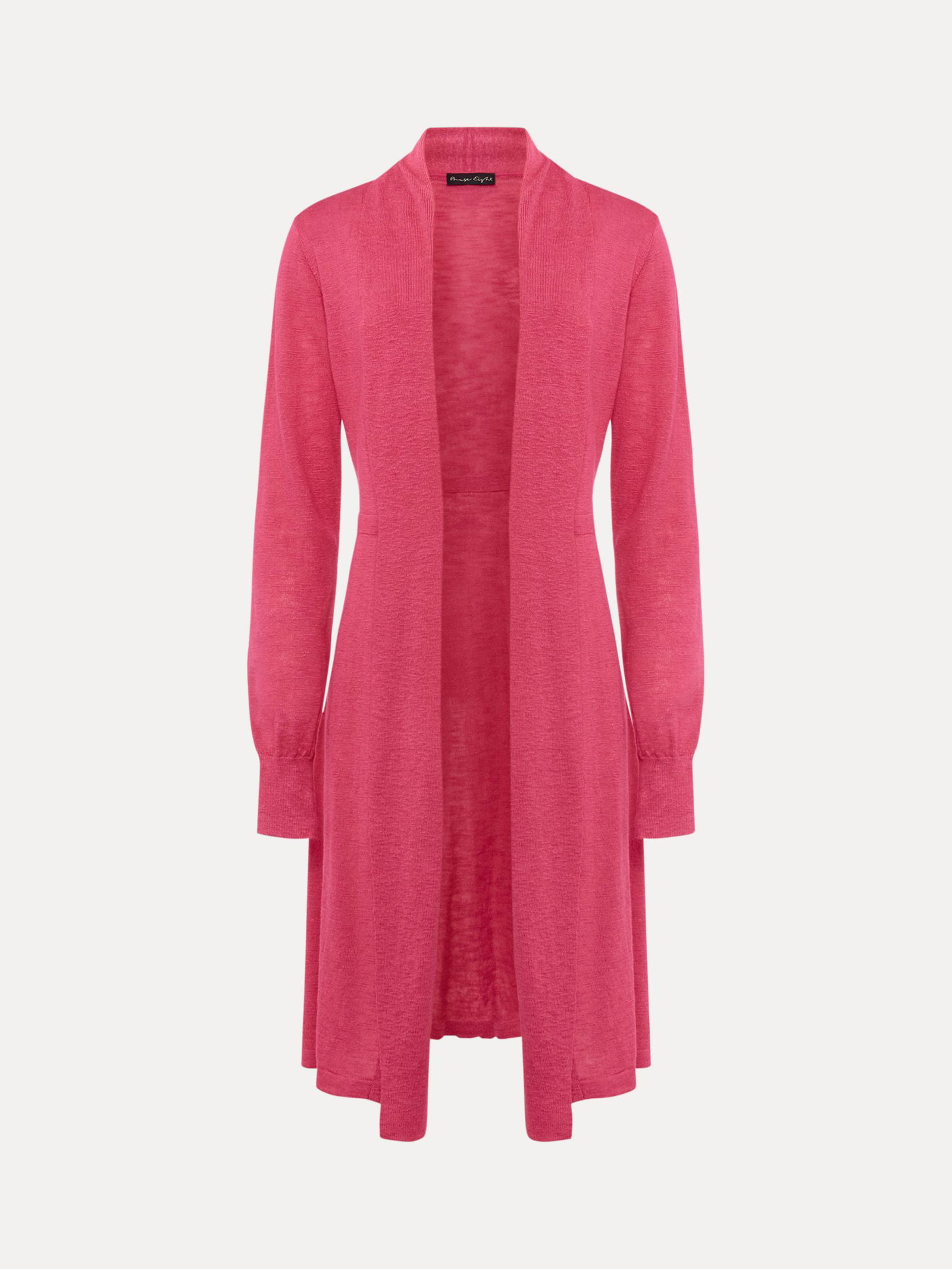 PHASE EIGHT Louise Linen Knit Longline Cardigan in Green | endource