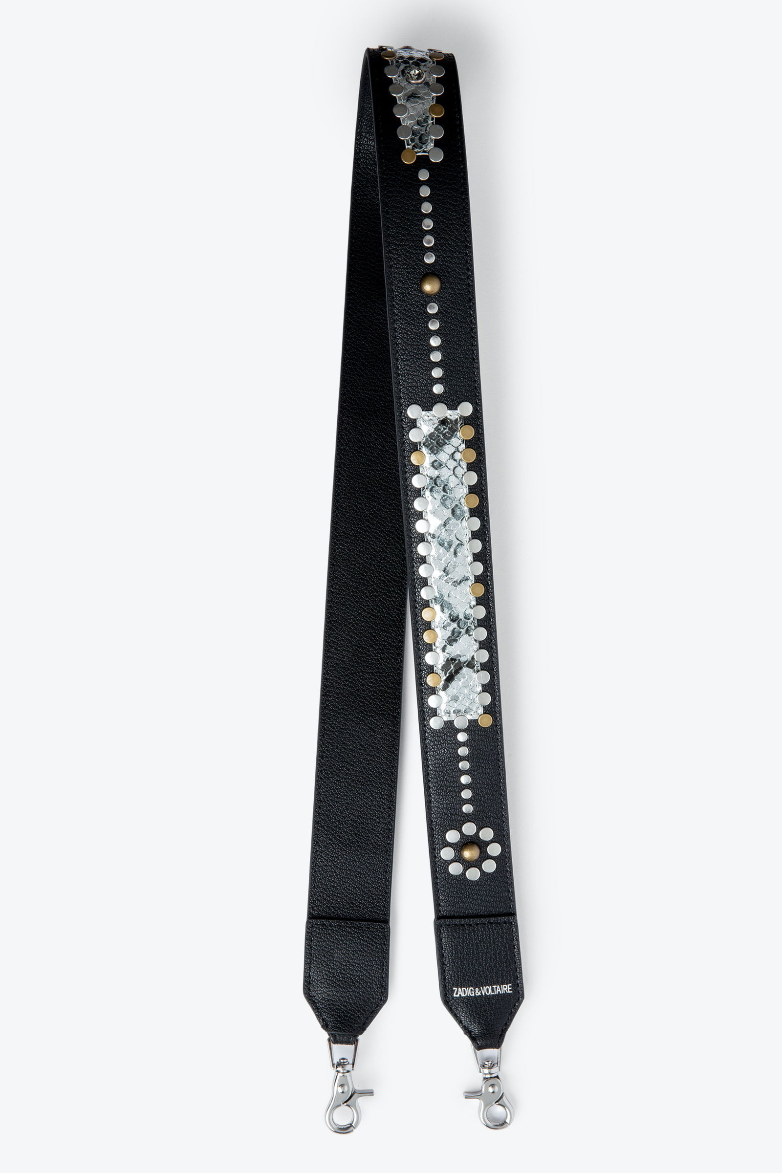 ZADIG & VOLTAIRE Wild Shoulder Strap in Silver | endource