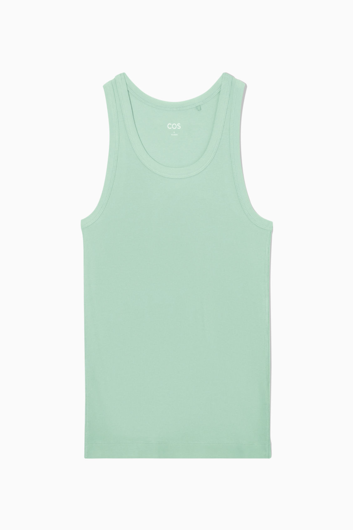 COS Ribbed Tank Top in TEAL GREEN | endource