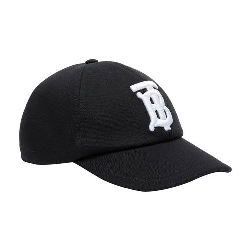 BURBERRY Monogram Baseball Cap in Black | endource