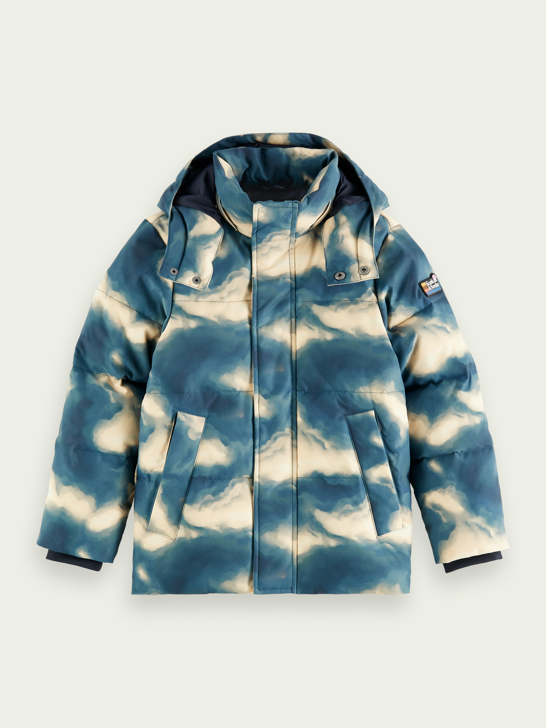 SCOTCH & SODA Water-Repellent Padded Jacket in Combo N | endource