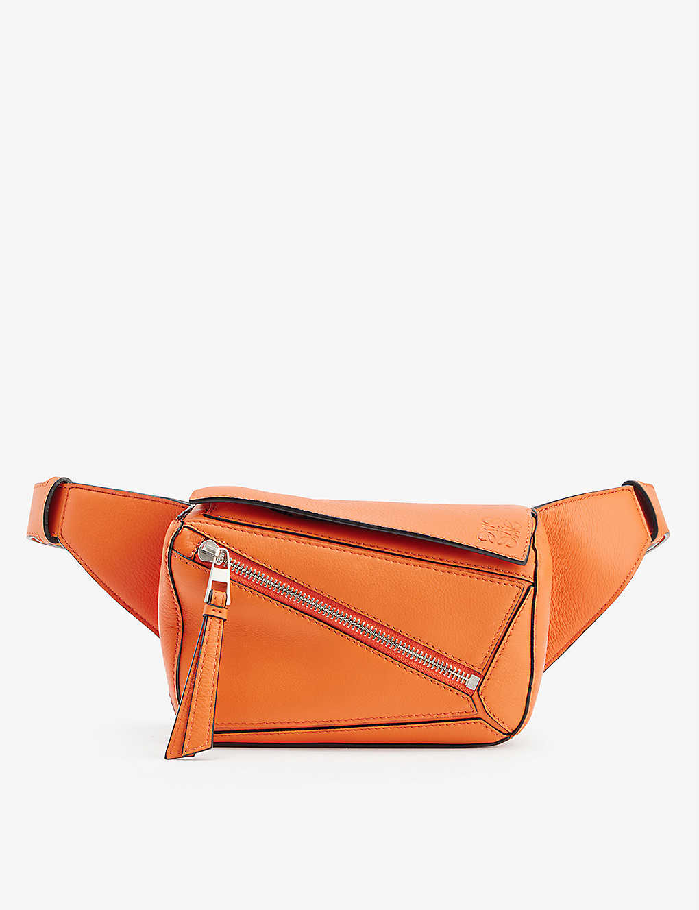 LOEWE Puzzle Mini Leather Bum Bag in ORANGE | Endource