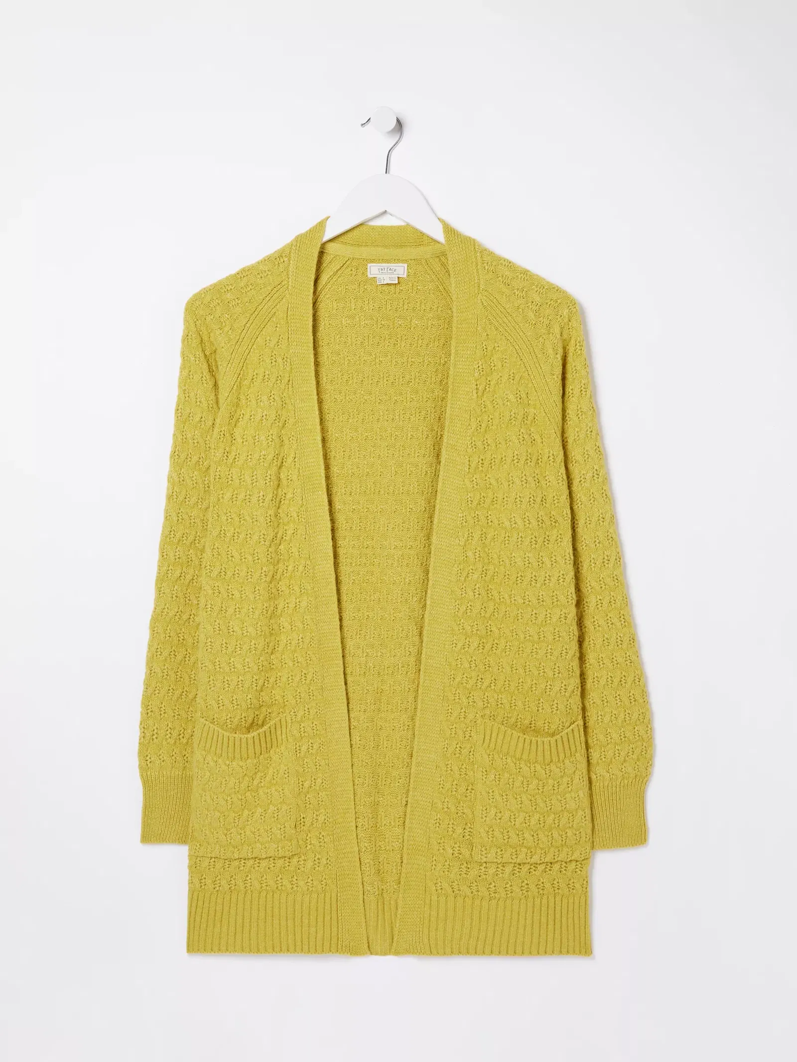 FATFACE Hannah Textured Cardigan in Black | endource