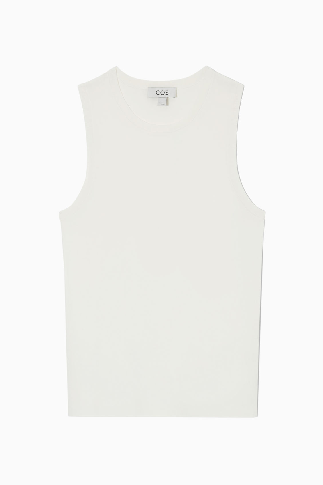 COS Knitted Tank Top in WHITE | endource