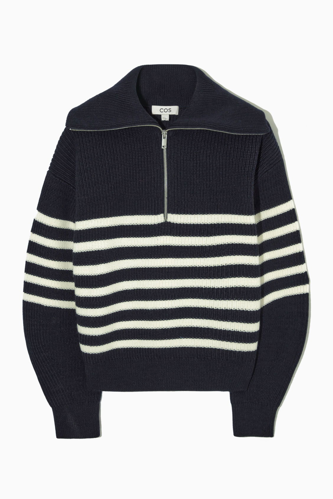 COS Knitted Half-Zip Jumper | endource