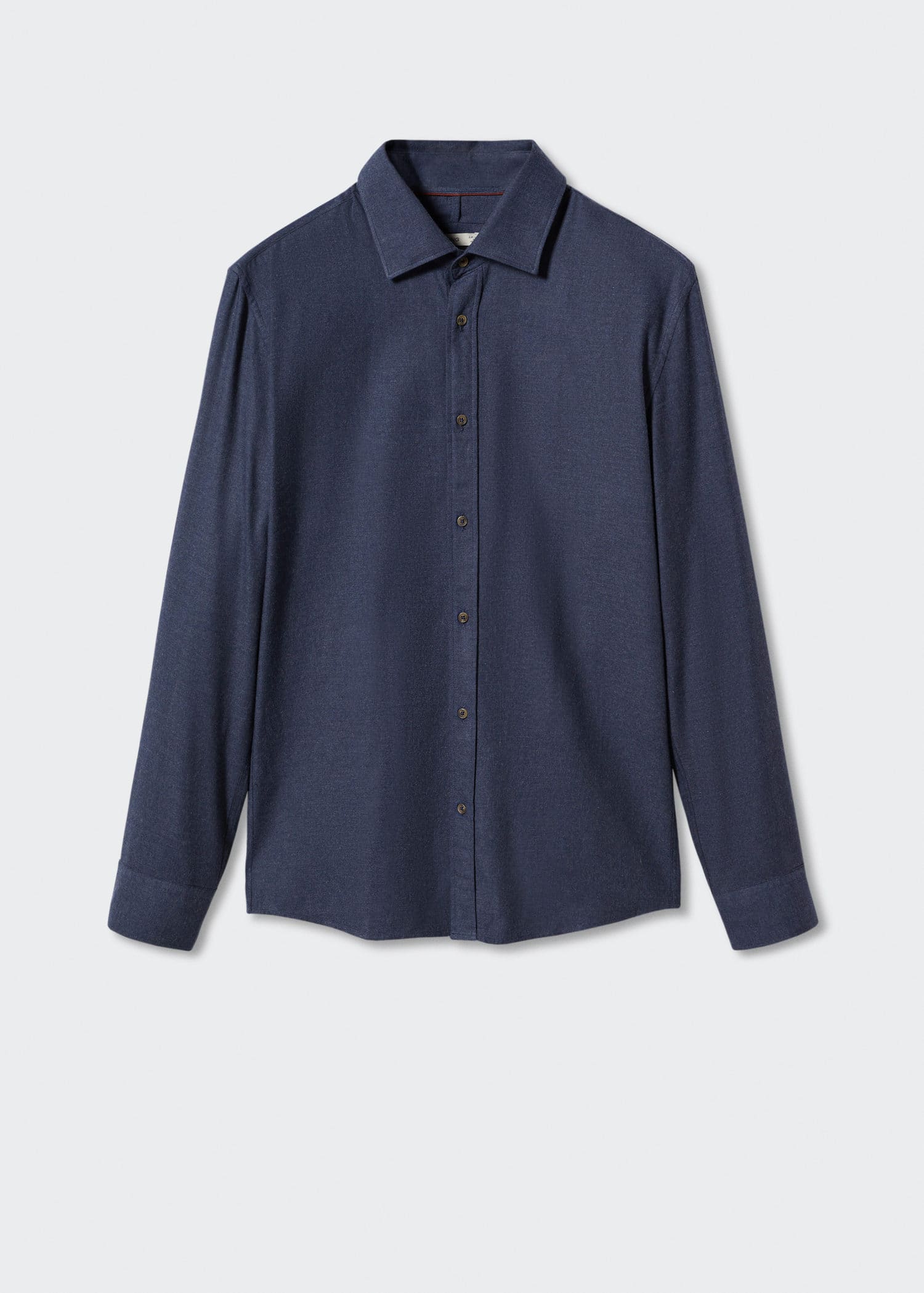 MANGO Slim-Fit Textured Cotton Shirt | Endource
