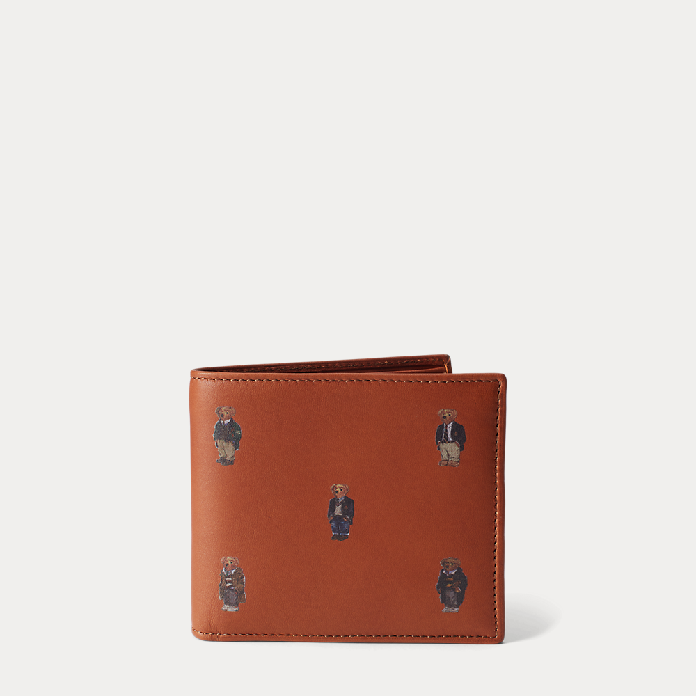 POLO RALPH LAUREN Polo Bear Leather Wallet in Tan | endource