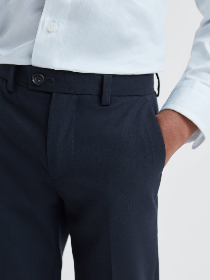 REISS Hope Wool Blend Adjustable Trousers | endource