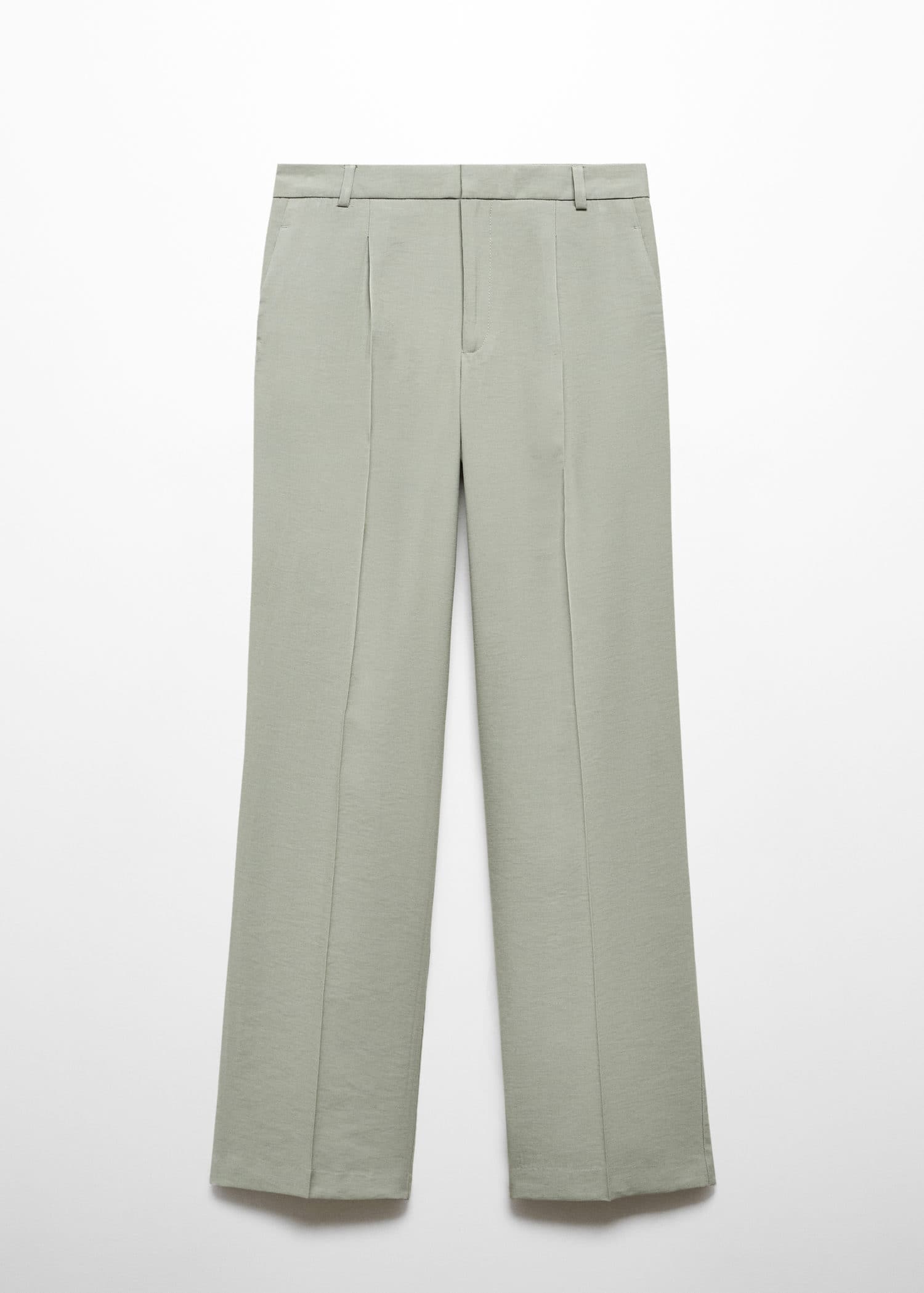 MANGO Pleat Straight Trousers | endource