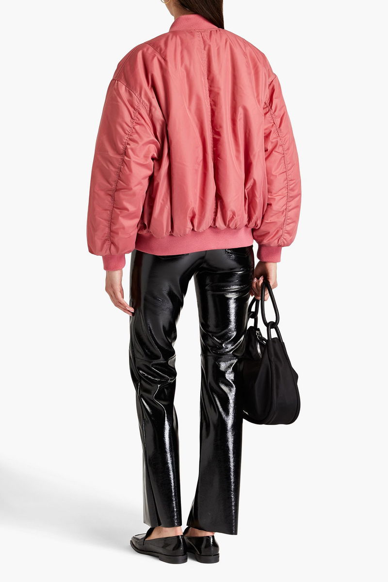 MAJE Bombastick Shell Bomber Jacket in Pink | Endource