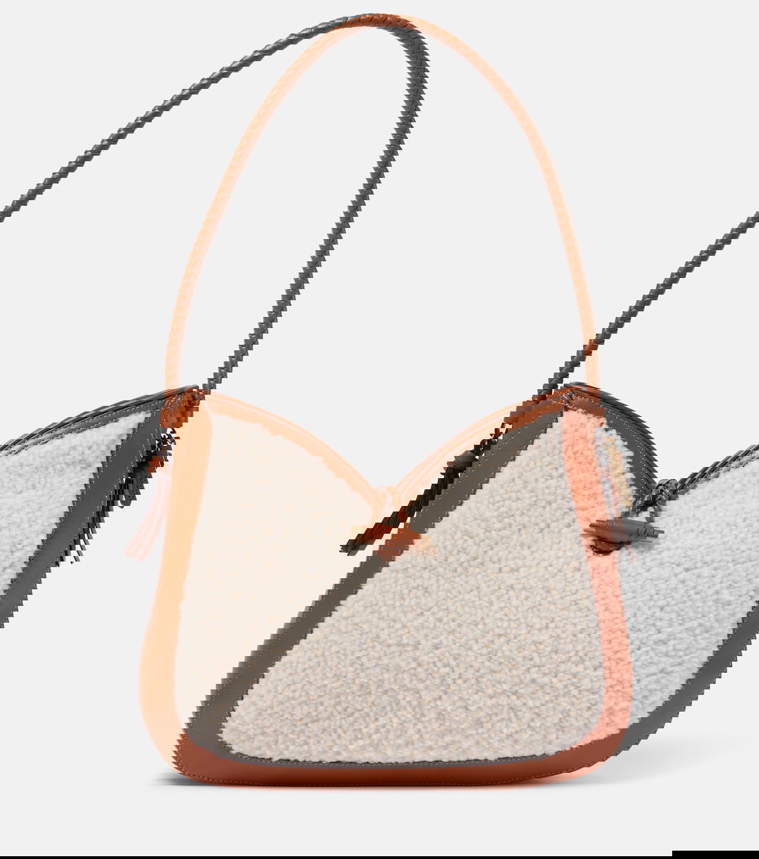 ISABEL MARANT Vigo Medium Shearling And Leather Shoulder Bag in Brown ...