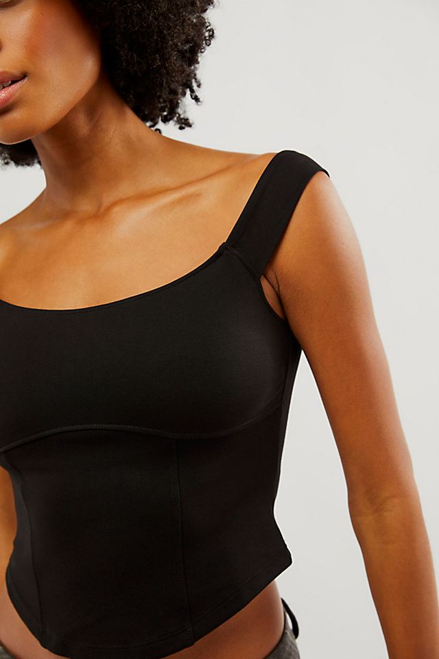 FREE PEOPLE Ballet Neckline Top in Taupe | endource