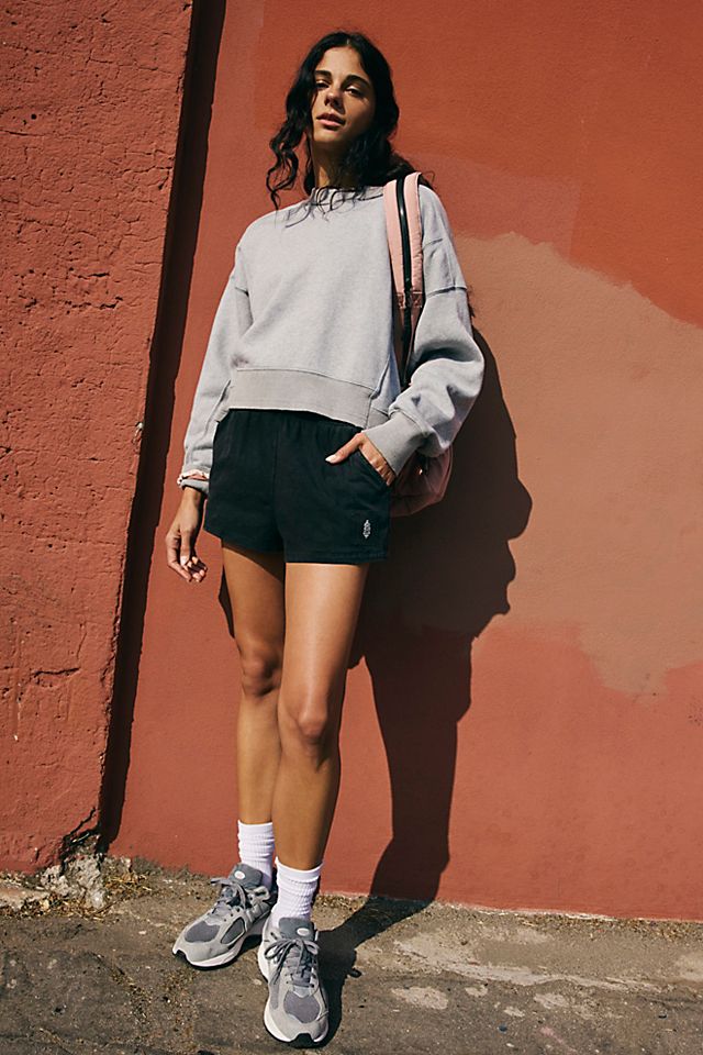 FREE PEOPLE Hot Shot Shorts in Black | endource