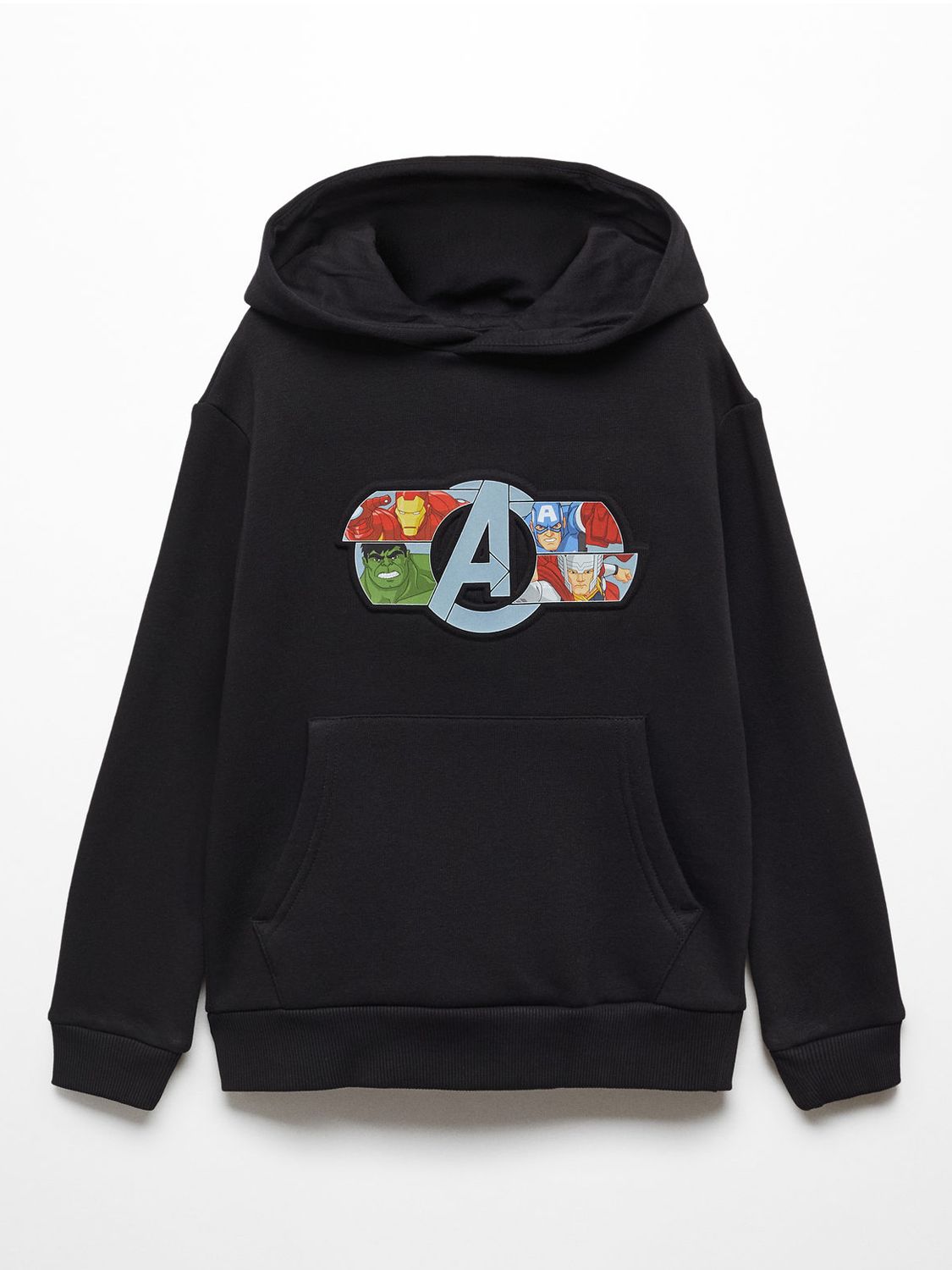 MANGO Avengers Hoodie in Black | Endource