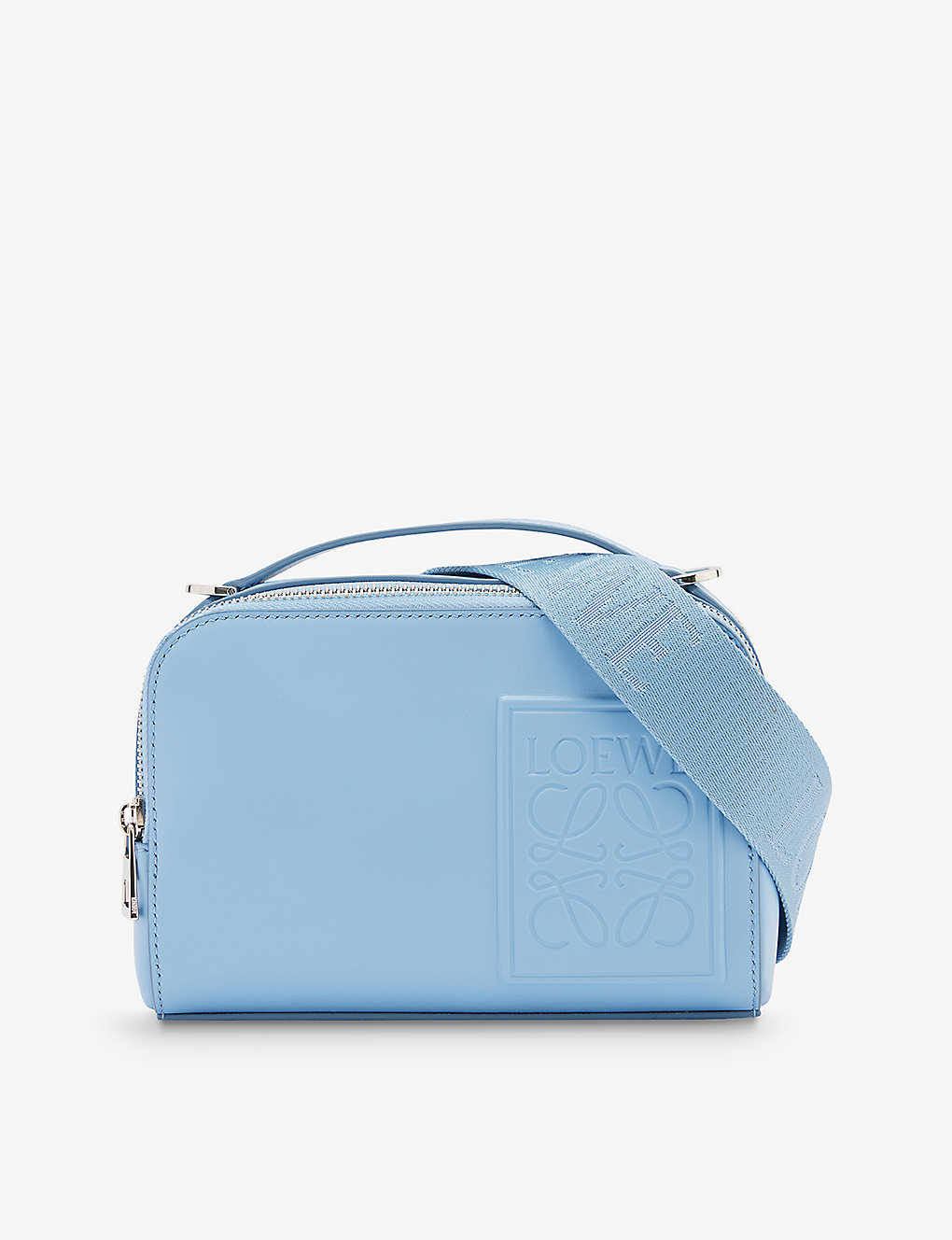 LOEWE Mini Camera Leather Cross-Body Bag in OLYMPICBLUE | endource