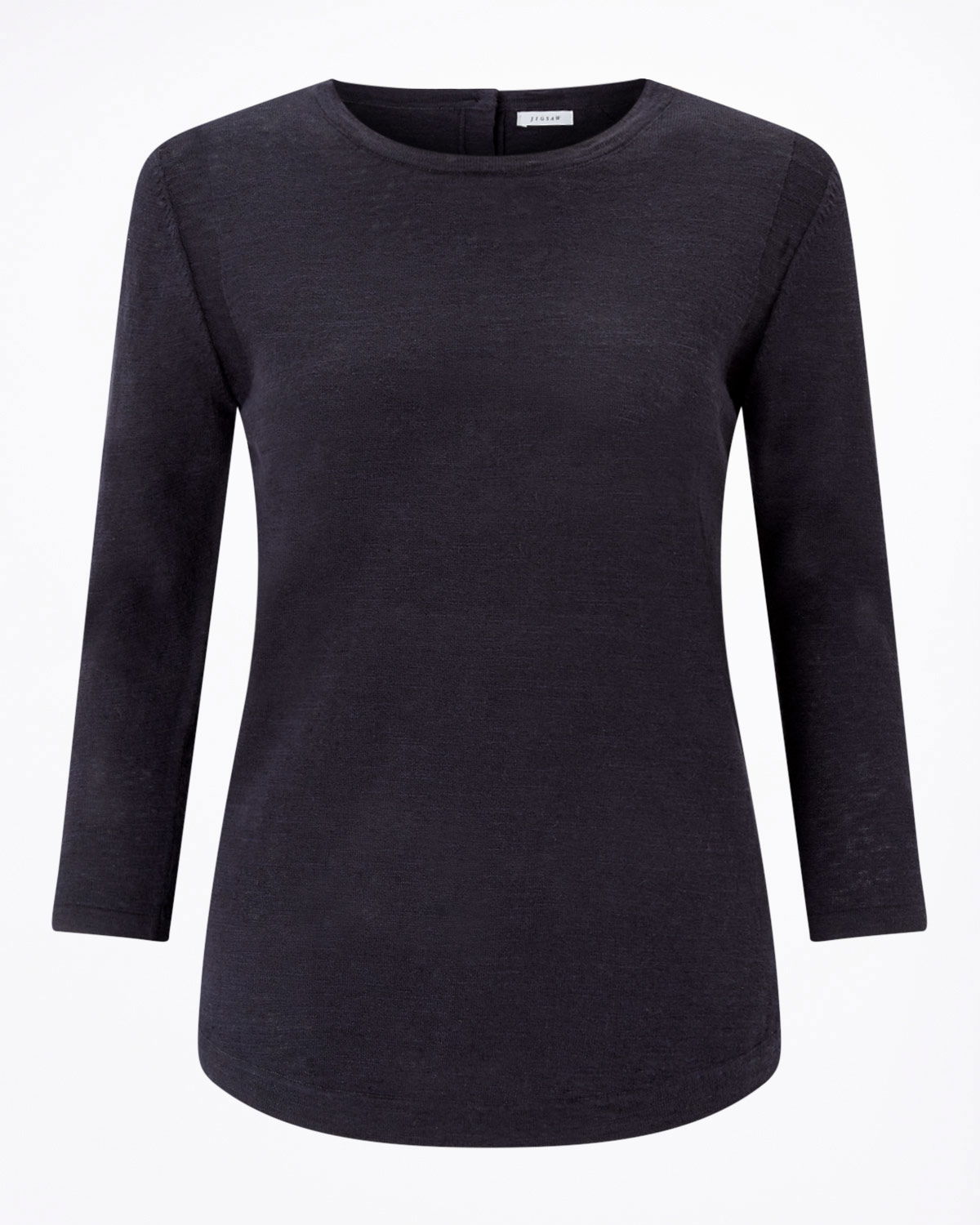 JIGSAW Cotton Slub Button Back Jumper | Endource