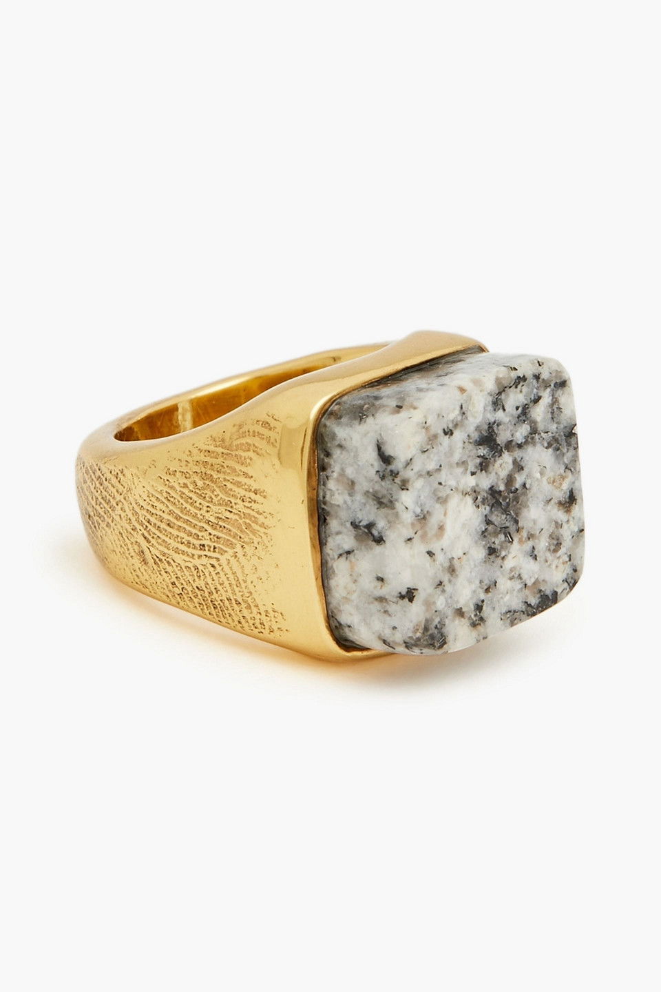 CORNELIA WEBB 24-Karat-Gold-Plated Granite Ring in Metallic | endource