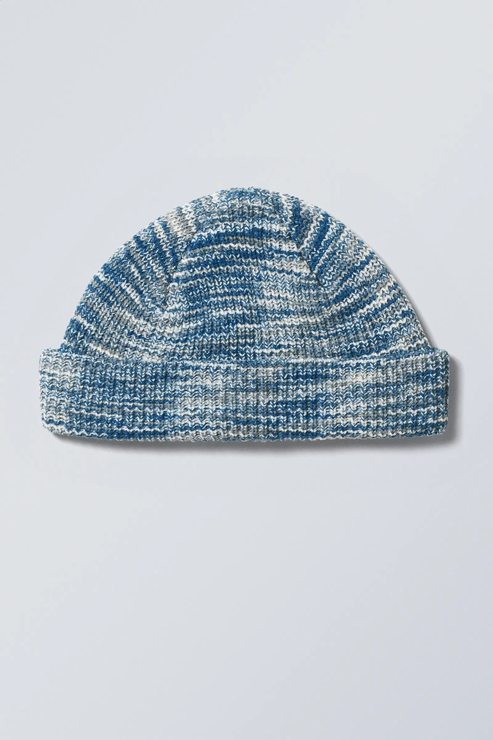 WEEKDAY Stan Beanie in Blue twist | endource