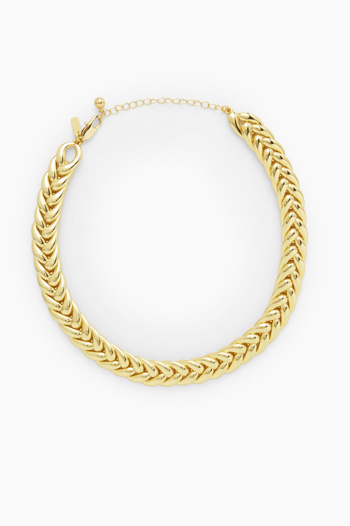 COS Short Plaited Chain Necklace | endource