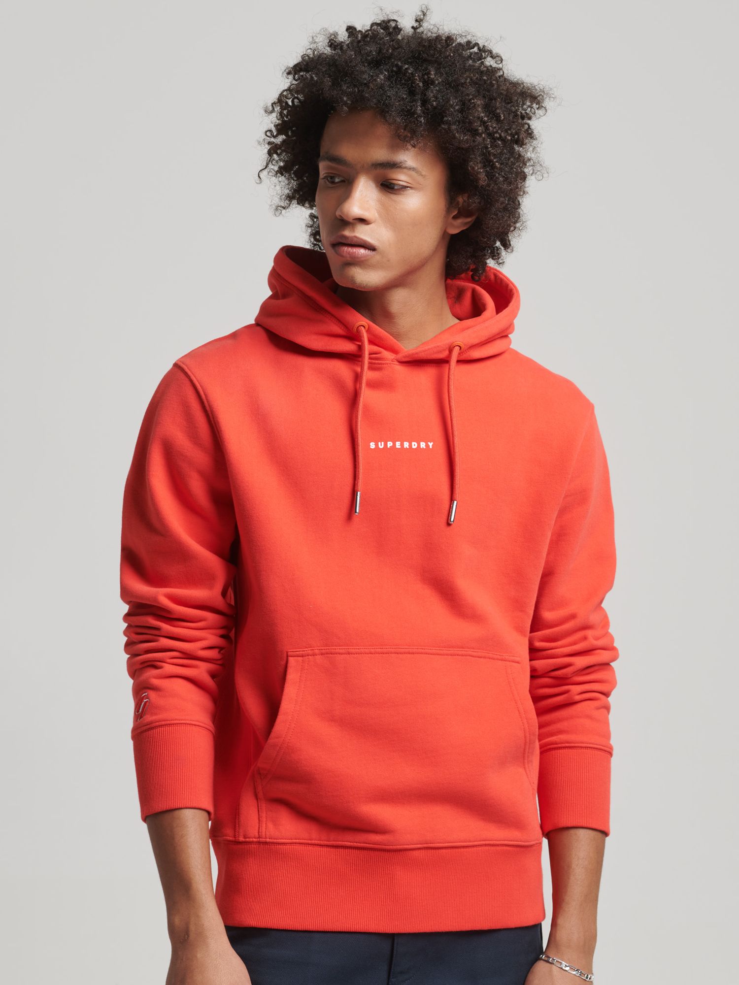 SUPERDRY Code Surplus Logo Hoodie in Sunset Red | Endource