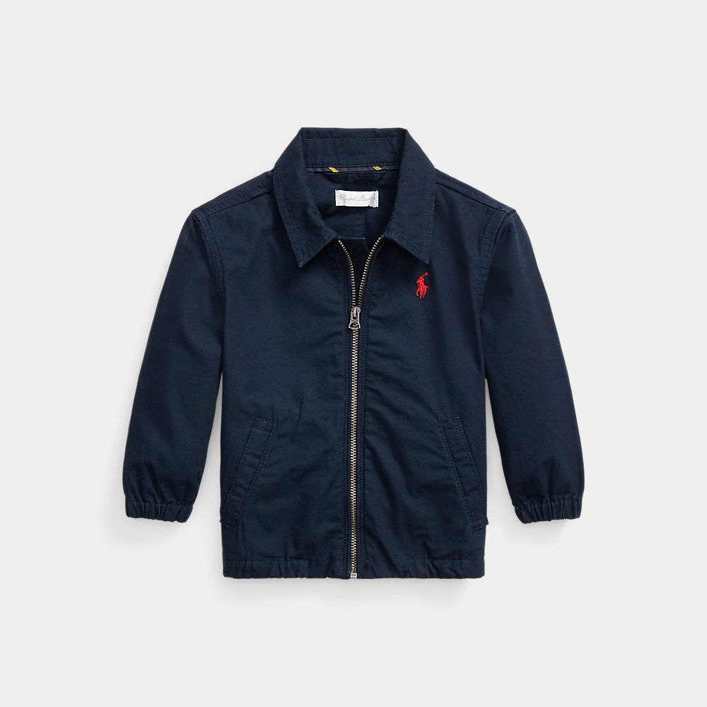 RALPH LAUREN Bayport Cotton Poplin Jacket in Blue | Endource