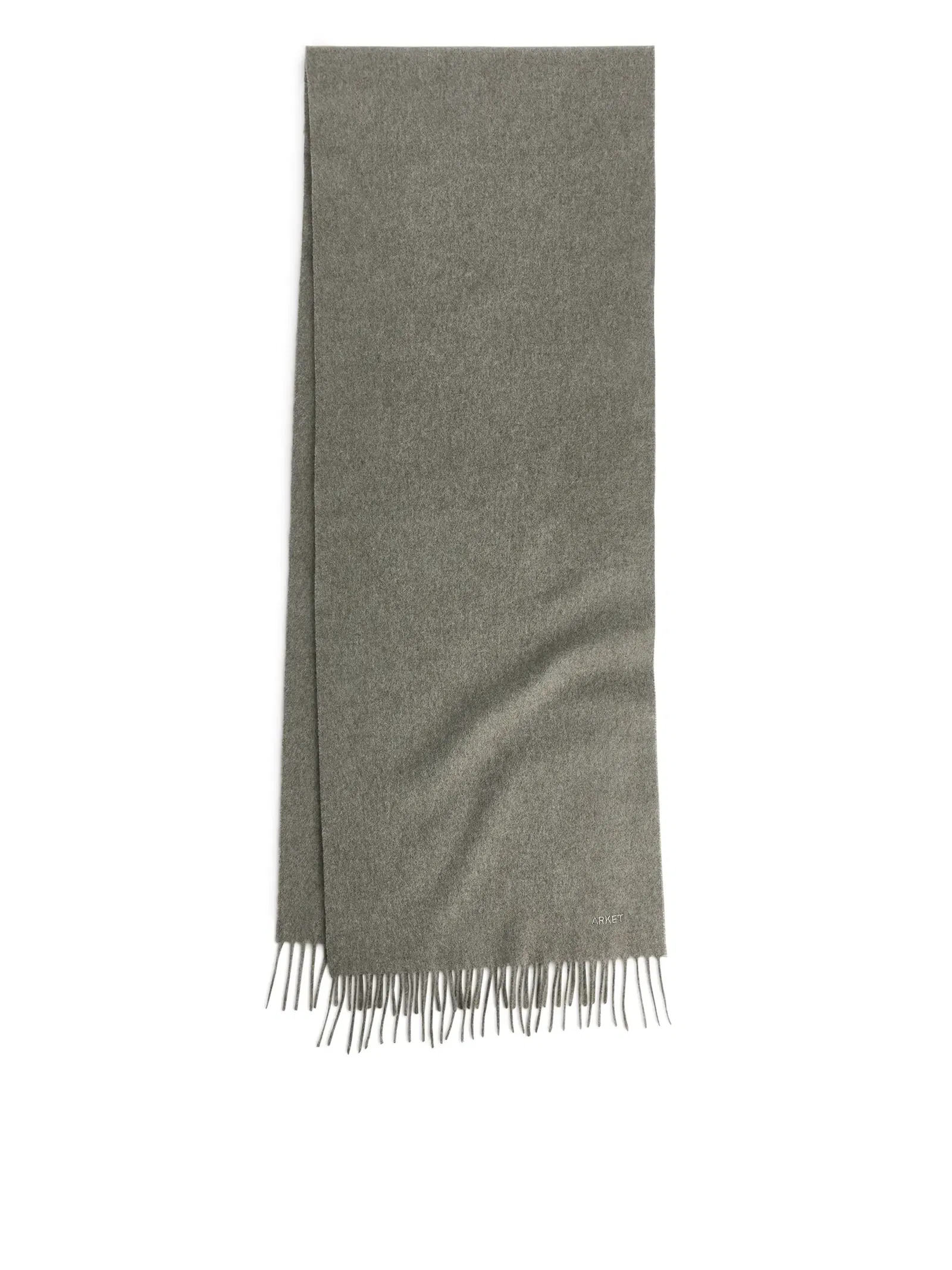 ARKET Wool Scarf in Taupe | endource