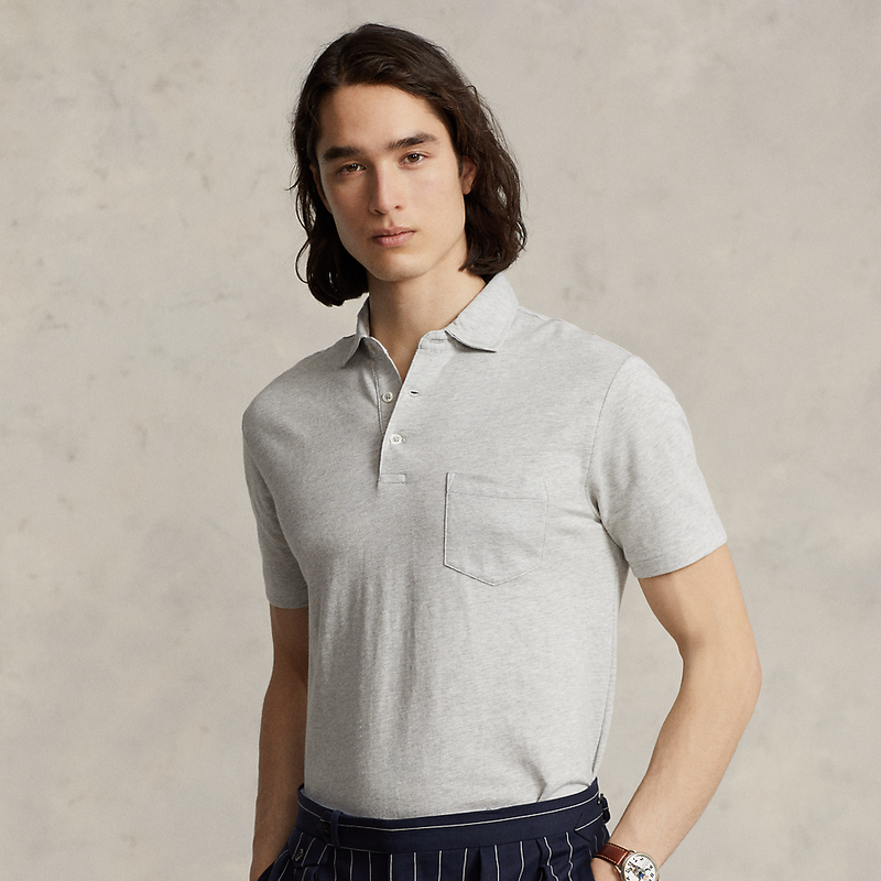 POLO RALPH LAUREN Custom Slim Fit Cotton-Linen Polo Shirt | Endource