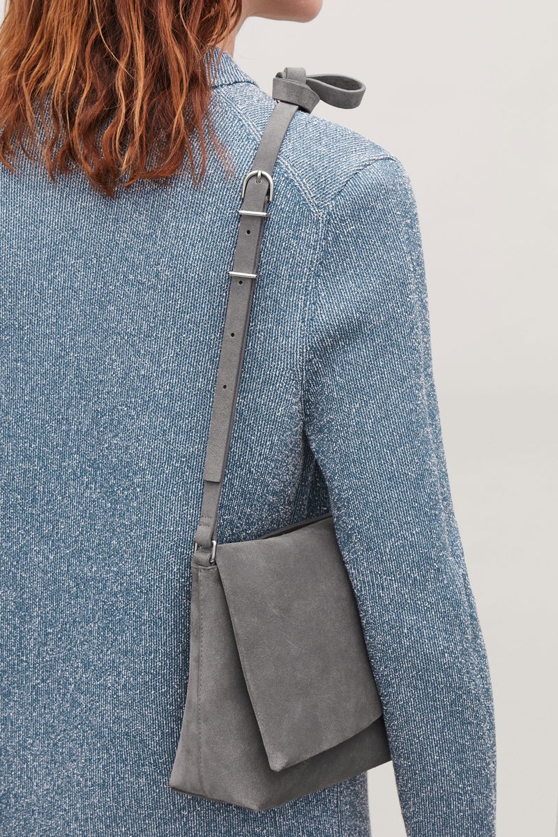 COS Small Soft-Leather Shoulder Bag | endource